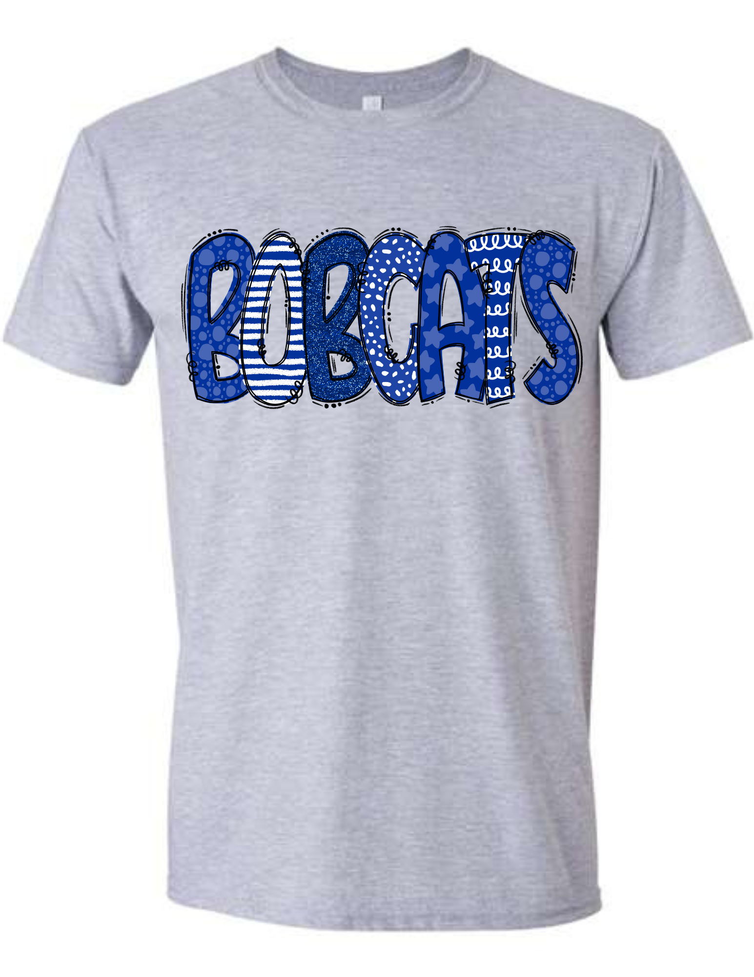 Bobcat Blue Bubble Letters – Ms Sweet Pea Designs